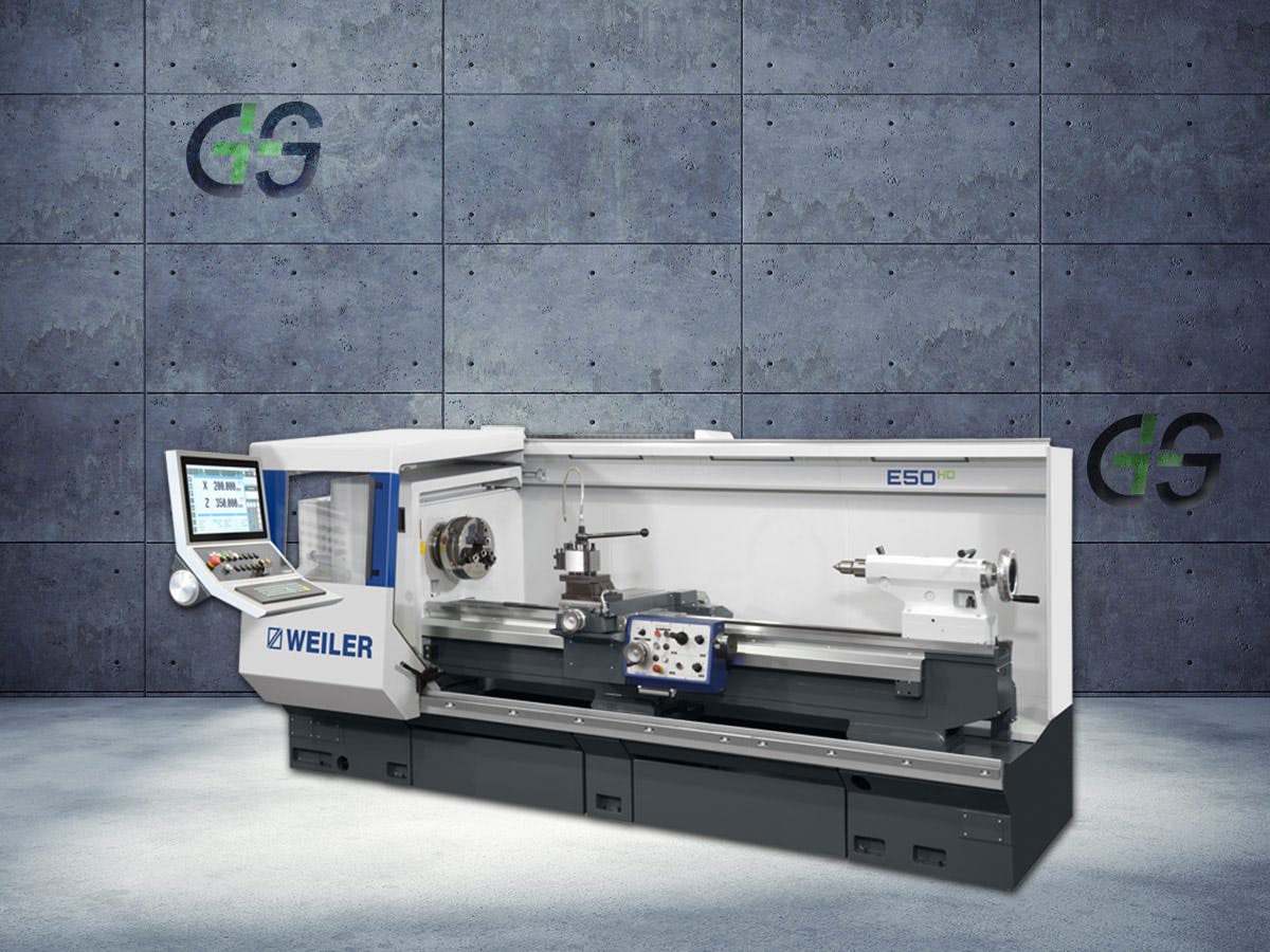WEILER E 50 HD x 83 x 1000 – Cycle-controlled lathe (New machine)